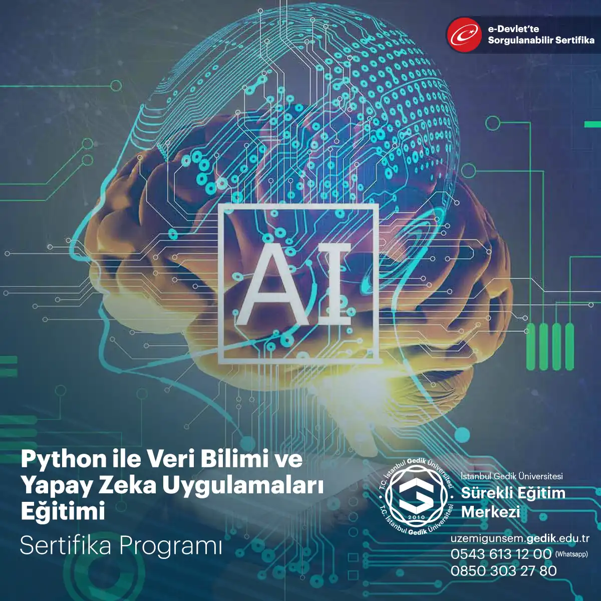 Python ile Veri Bilimi ve Yapay Zeka Uygulamaları Eğitimi Sertifika ... Python ile Veri Bilimi ve Yapay Zeka Uygulamaları Eğitimi Sertifika ...